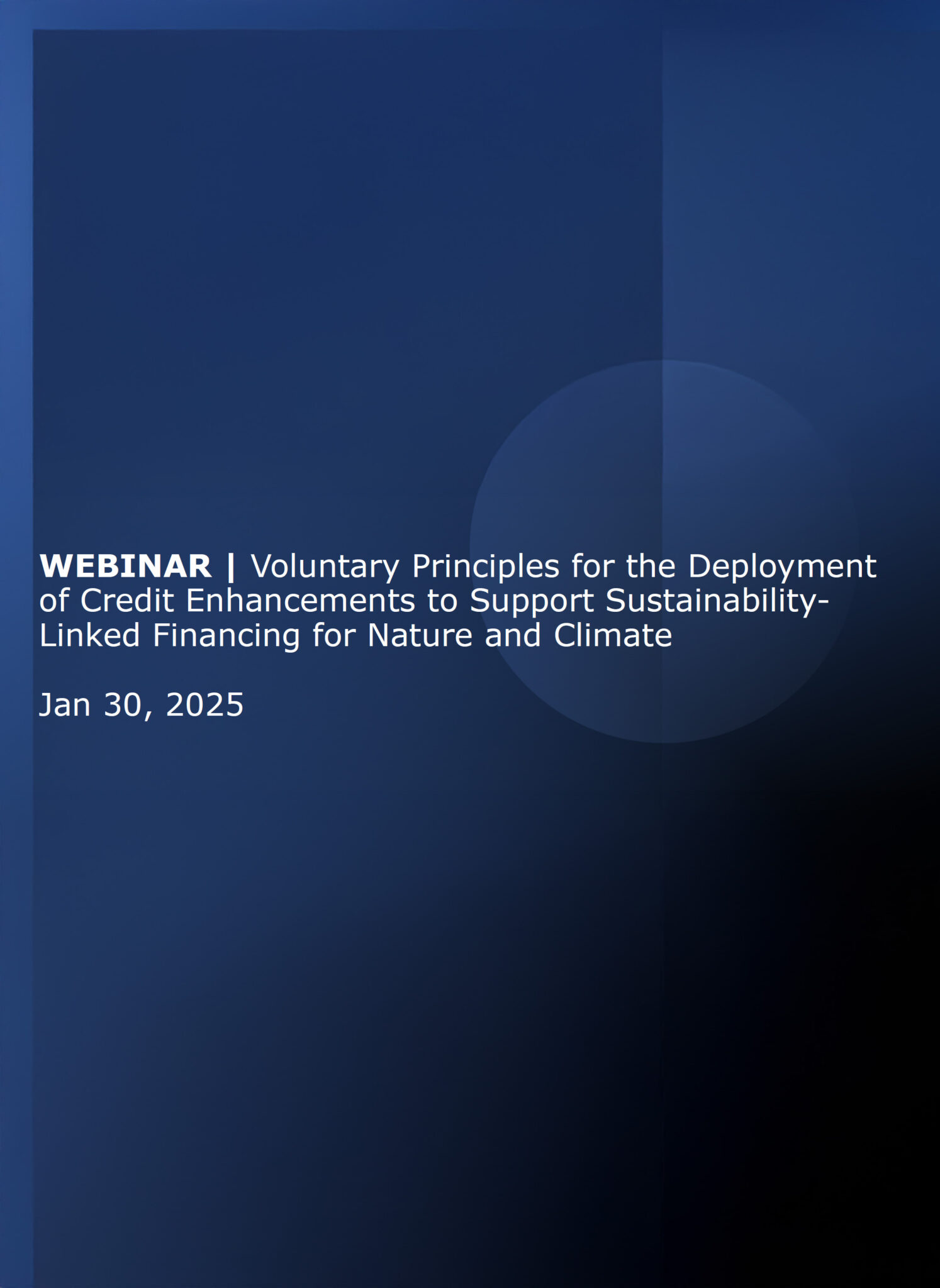 Credit Enhancement Taskforce – Financing Resilience Through Collaboration